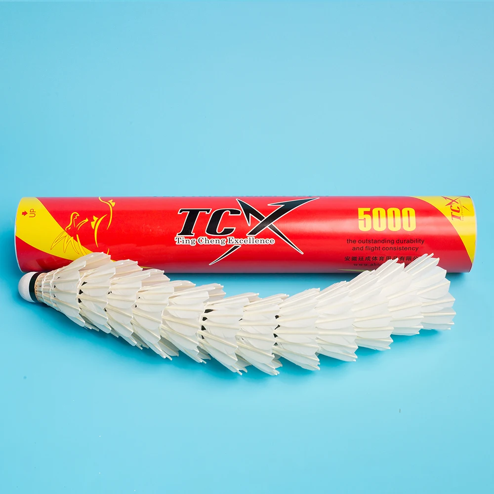 TCX 1000 Smooth-flying Stable Quality Badminton Shuttlecock Responsive ...