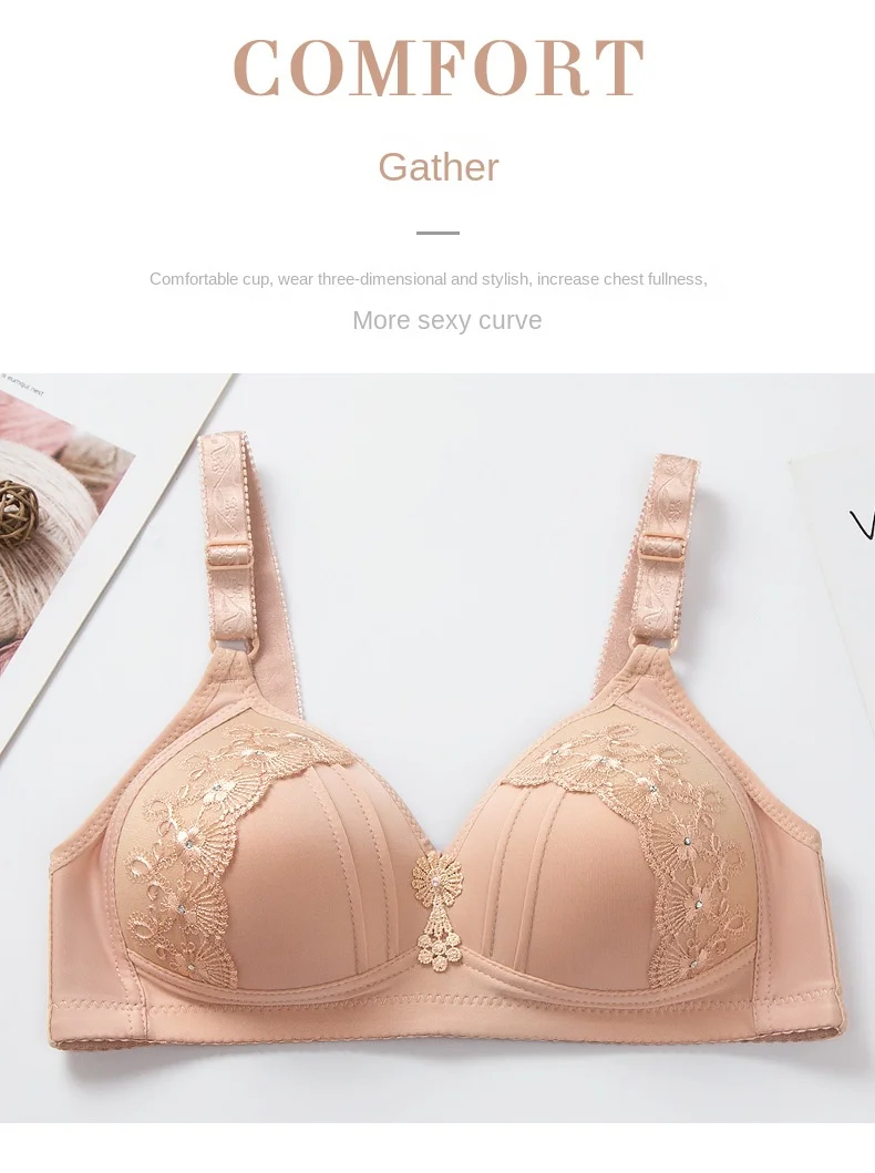 Cheap Bra Wire Free Thin Soft Bralette Non Padded Push Up Big Size Bras ...