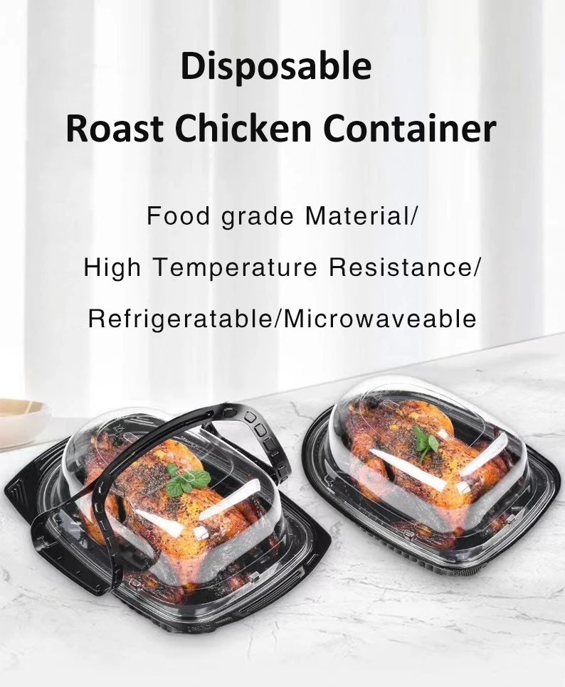 Roast Chicken Container Custom Disposable Take Away Pp Microwavable ...