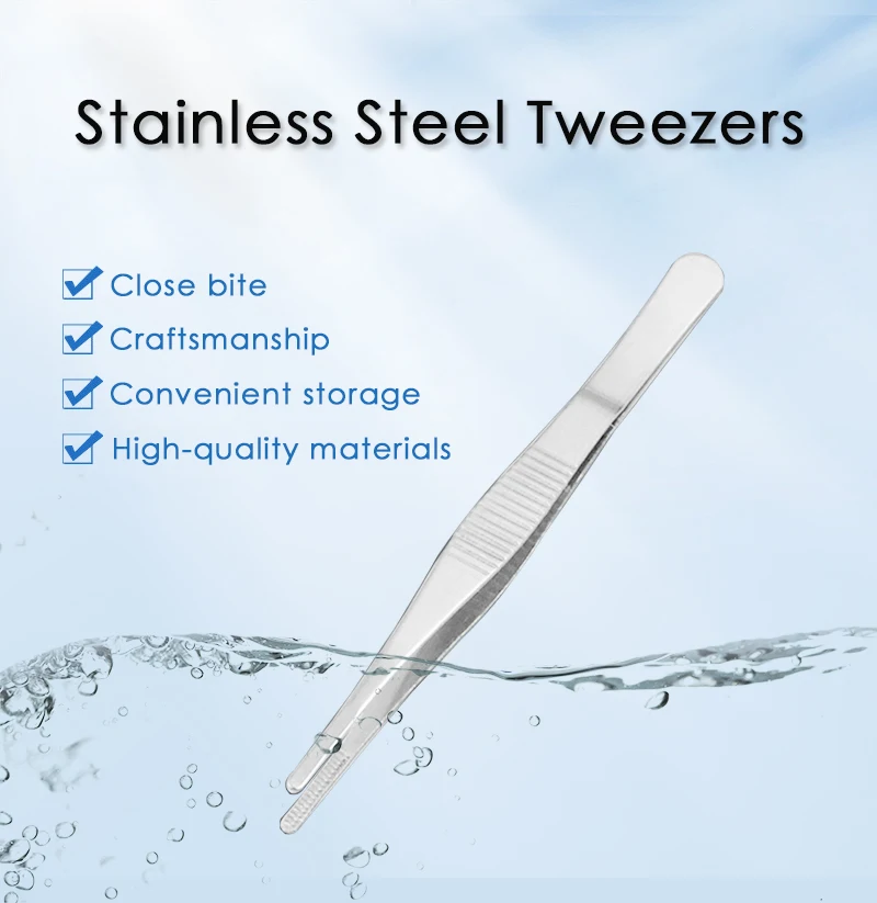 Medical Surgical Dressing Forceps Toothless Tweezers For Hospital - Buy ...