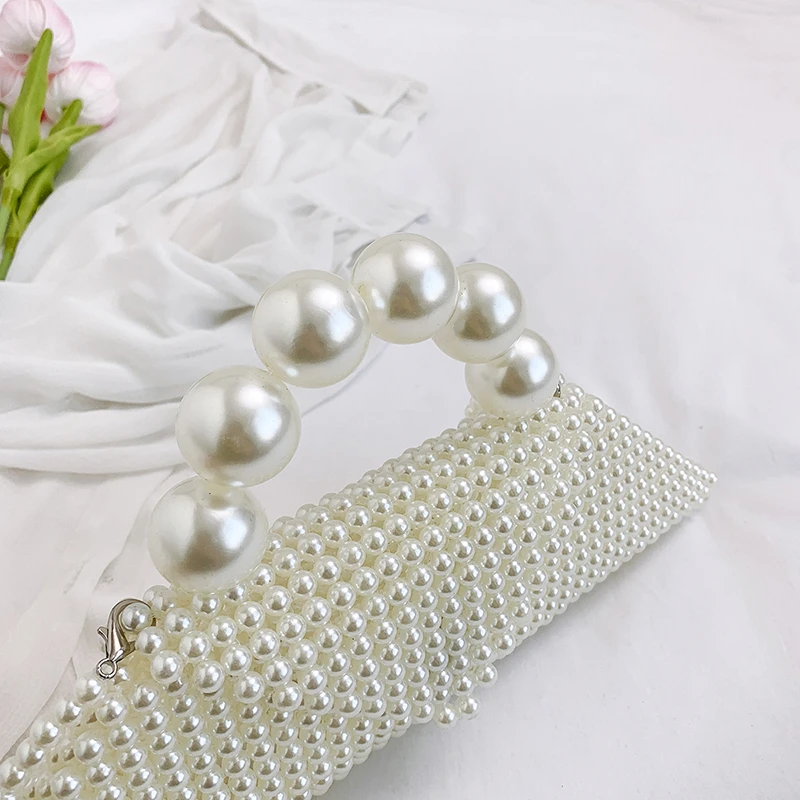 2025 Trapezoid Pearl Chain Beaded Bag - Luxury Evening Clutch