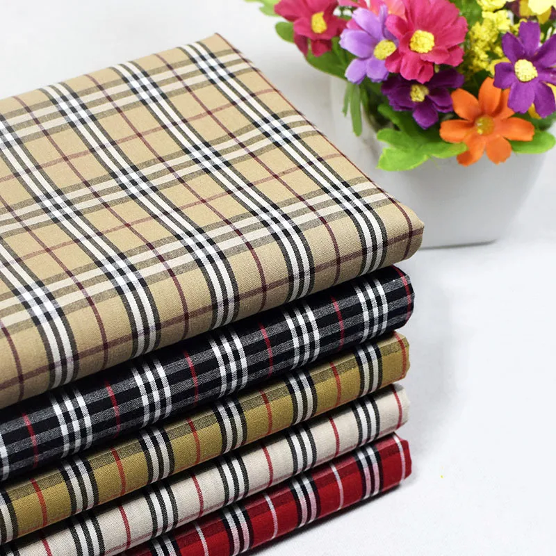 100% Cotton Shirting Fabric - Yarn Dyed Poplin for Garments