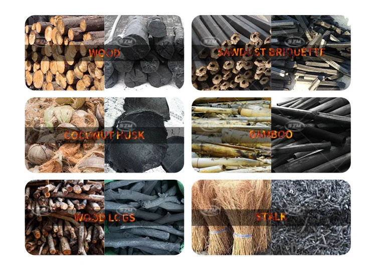 Wood Charcoal Making Carbonization Furnace Continuous Carbonization ...