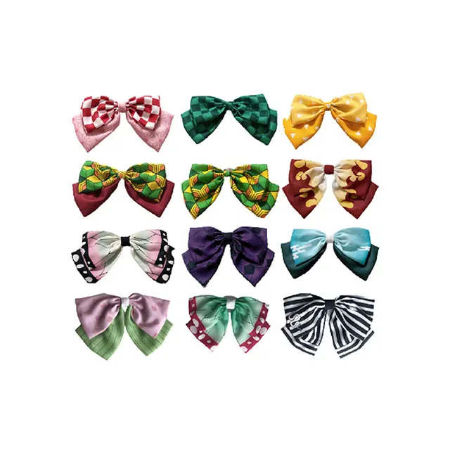 Anime Demon Slayer Kimetsu No Yaiba Hair Rope Ladies Hair Tie Striped ...