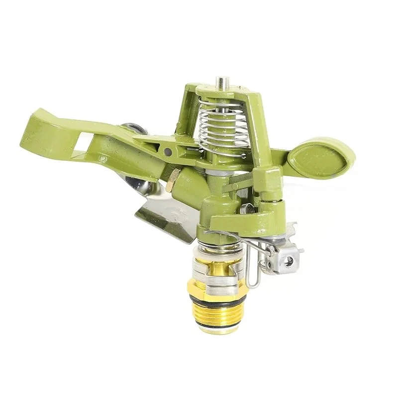 Heavy Duty Sprinkler Head With Nozzles Adjustable 0-360 Degrees Impulse ...