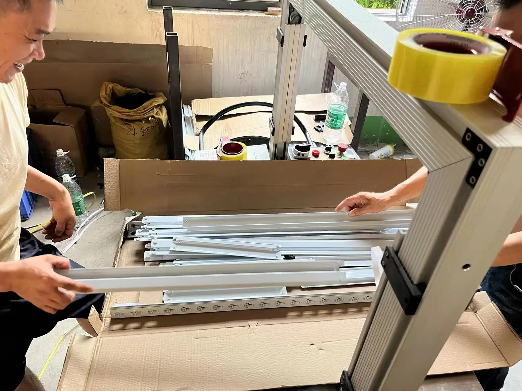 Metal Steel Shelf Easy Assemble Slotted Angle Shelving Bolt Stacking ...