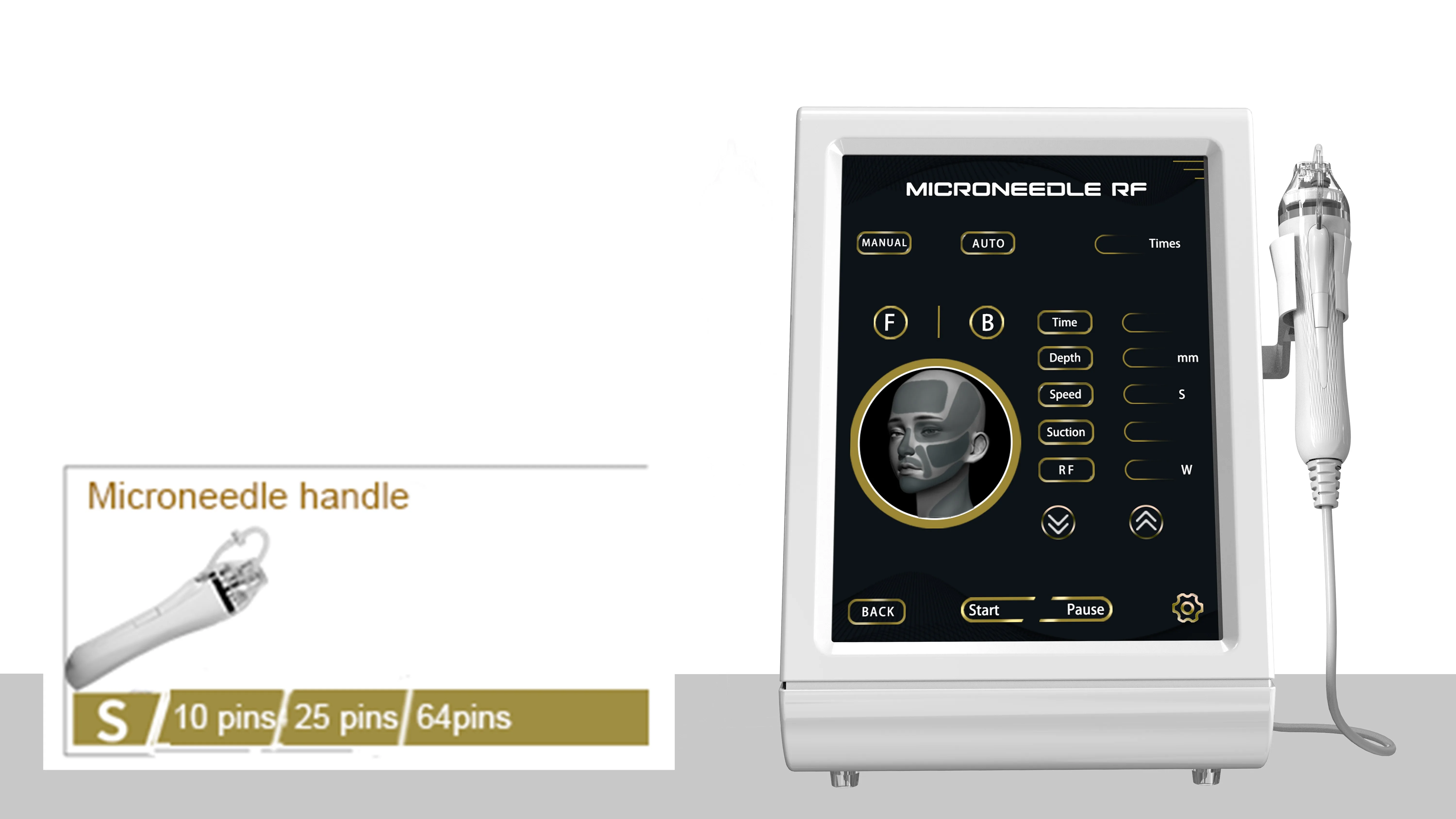 Gold Microneedle Scarlet Fractional Secret Rf Needle Skin Rejuvenation