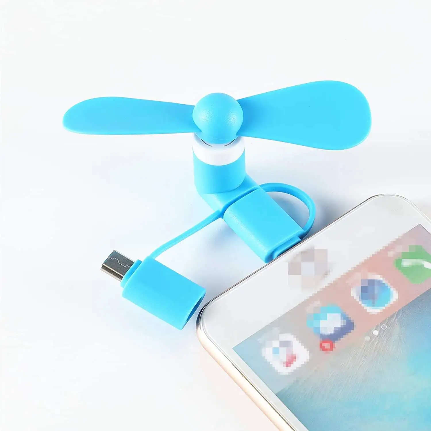 Mini USB Type C Fan 2 in 1 Cell Phone Fan With Custom Logo Personalized ...