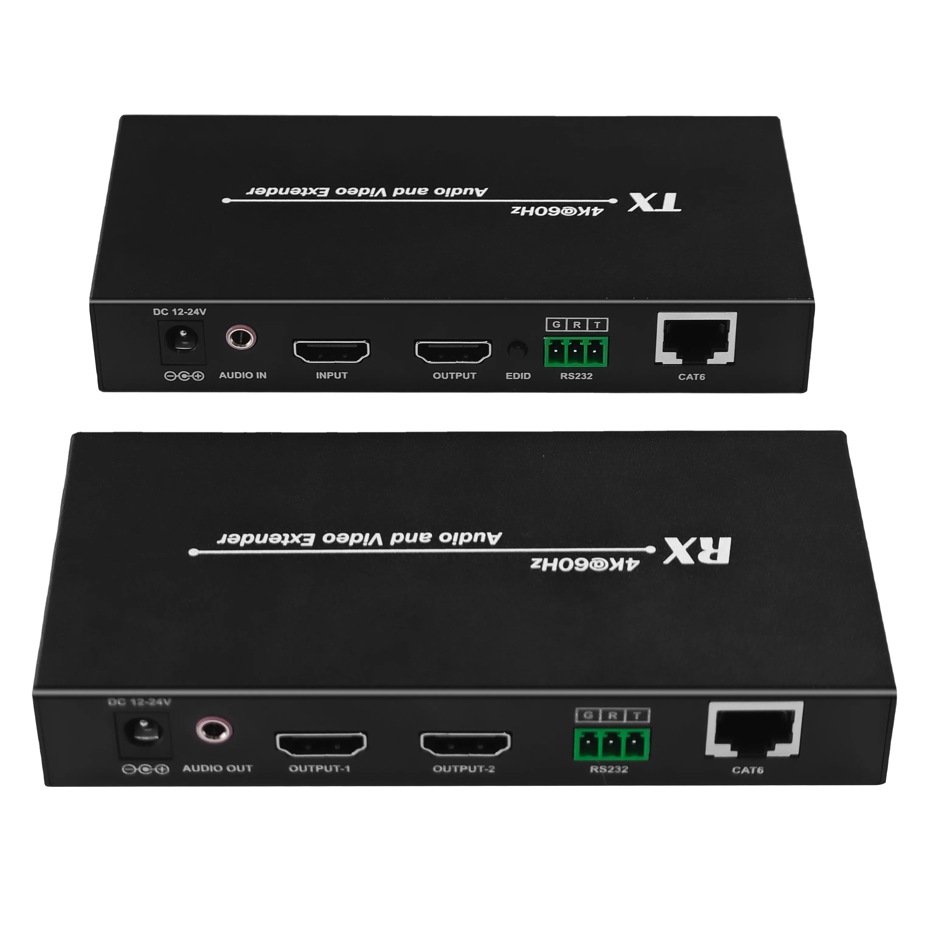 Hd Mi Extender 4k@60hz (4:4:4 8bit)hdb-aset Hdr10 18gbps Atmos 300ft Cat5e Cat6 Poc+ir+audio ...