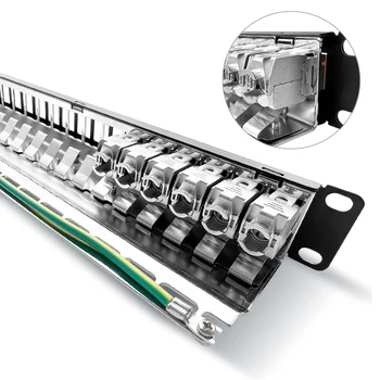 Keystone Panel Network Blank Patch Panel 24 Port Cat6 Ftp Rj45 Cat6a ...