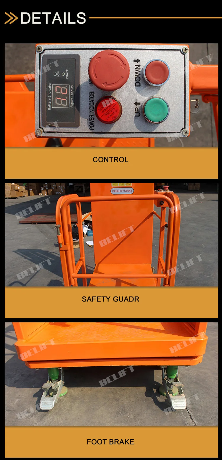 Belift 200kg Battery Powered Mobile Cargo Goods Handling Semi Electric ...