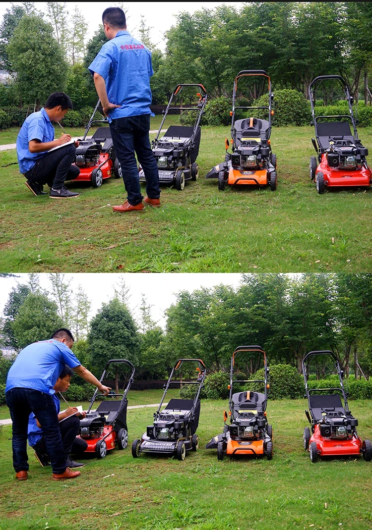 Walk Behind Cordless 131cc Gasoline Grass Cutting Machine Hand Push ...