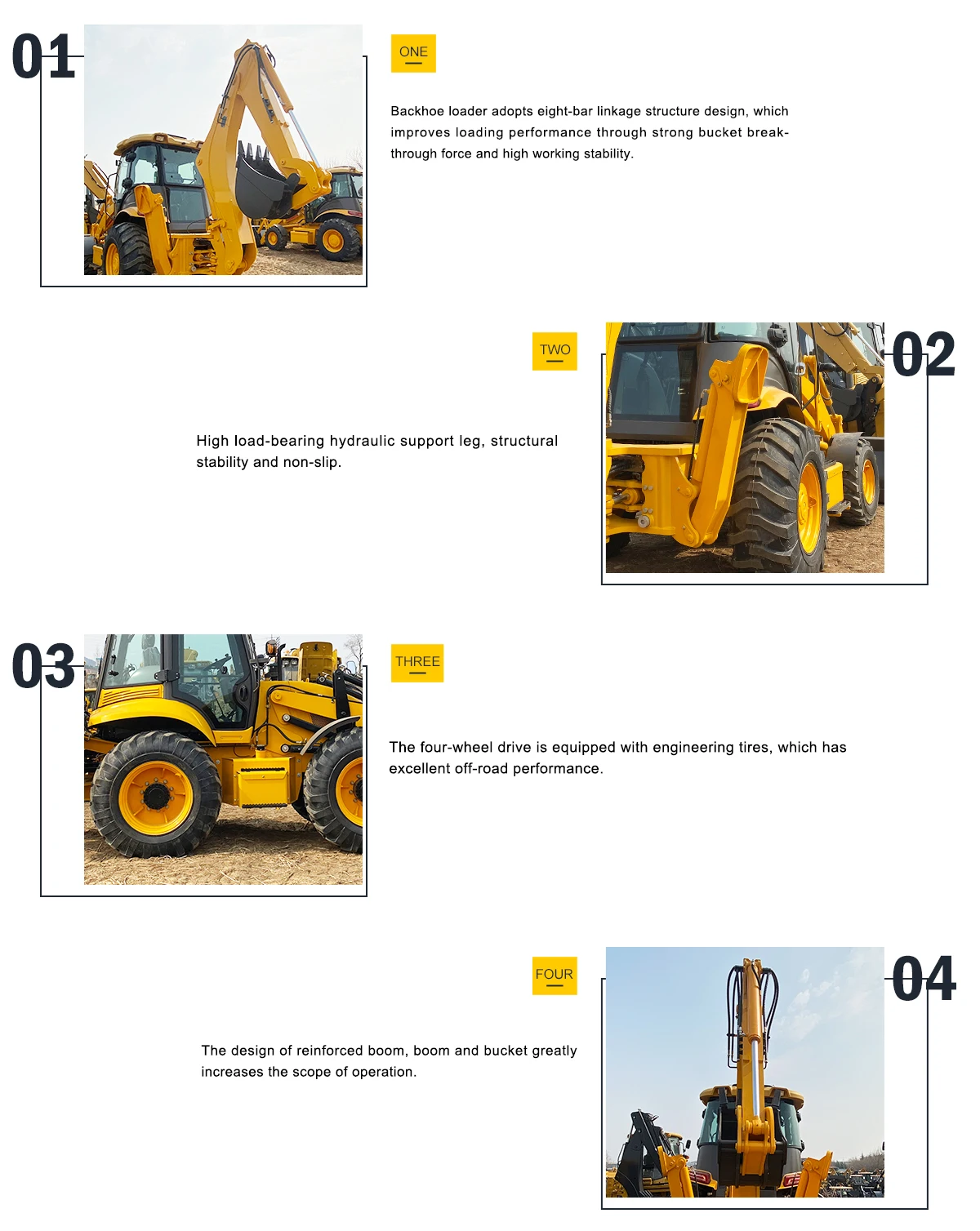 4x4 JCB 3cx 3dx Backhoe Excavator Loader - Multi-Function Machine