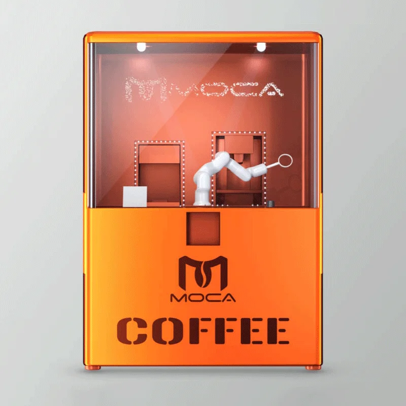 6 Axis Robotic Coffee Shop Barista Ice Coffee Maker 24 Hours Unmanned ...