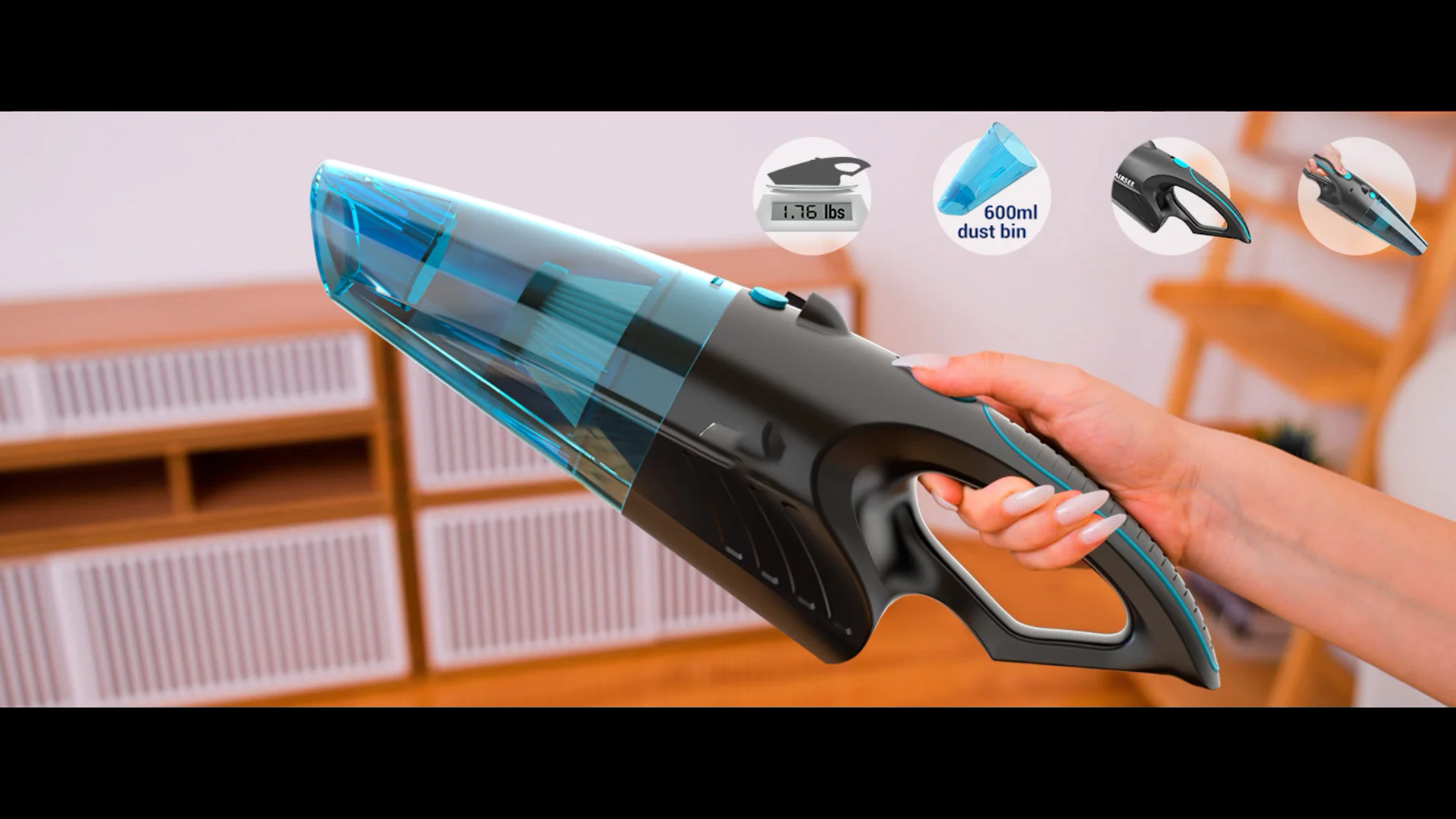 Mini Vacuum Cleaner Wireless Handheld Cyclone Portable Car Vaccum ...