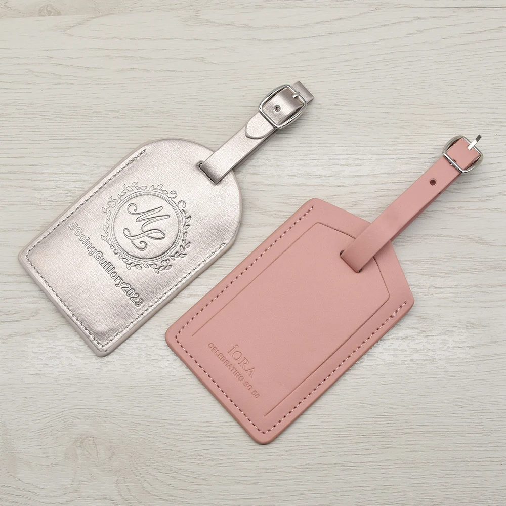 Personalized Pu Leather Genuine Custom Leather Luggage Tag Baggage Tag - Buy Leather Luggage Tag ...