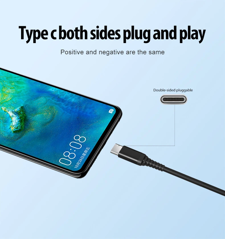 OEM Original High Fast Charging Cable Nylon Braided Usb a to Micro Tipo ...