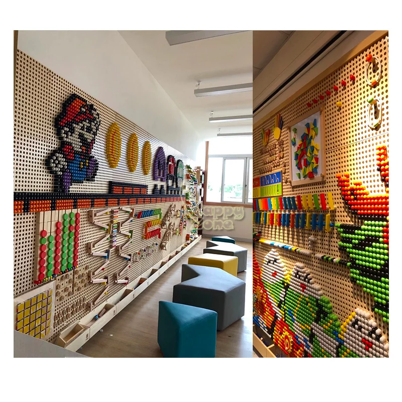 Kindergarten Customized DIY Wooden Educational Wall Panels