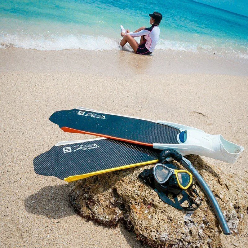 Taiwan imported F937S pure carbon fiber fins vdive professional ...