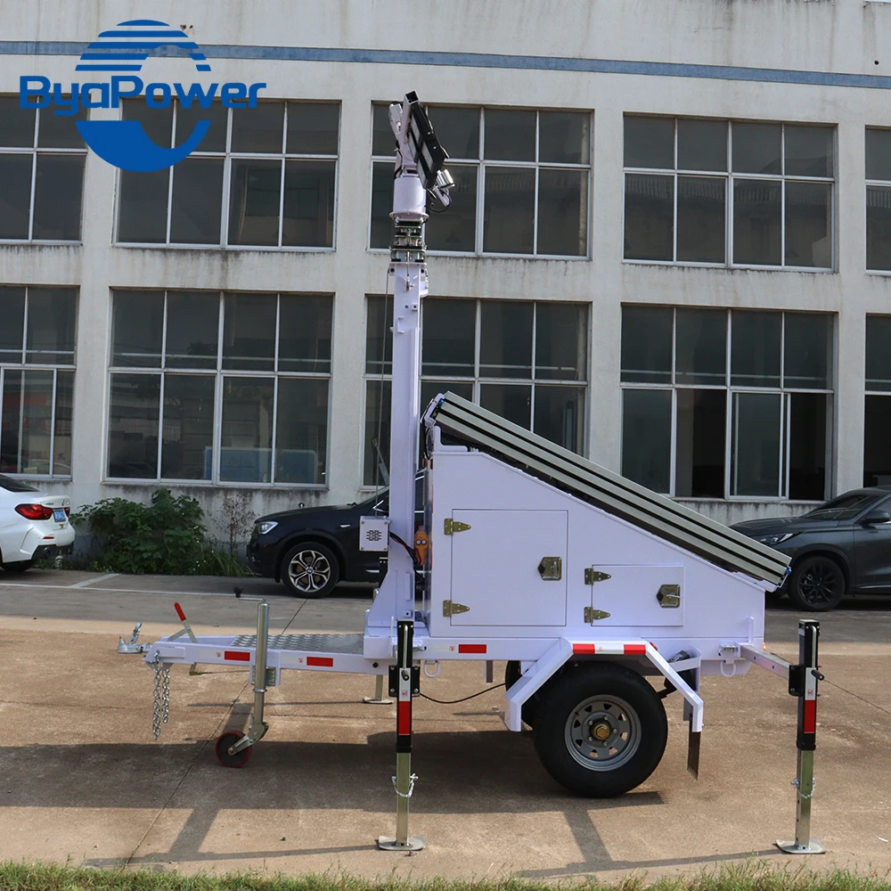 Alibaba.com: Solar mobile energy storage trailer with LED light tower ...