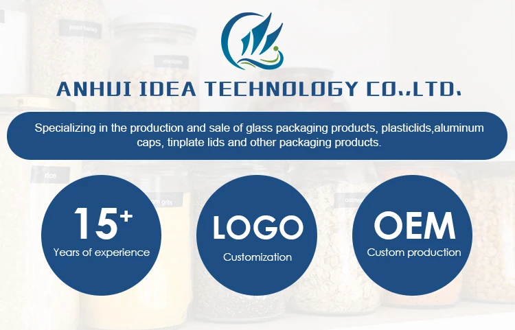 Custom Printed 120 Ml 240 Ml 300 Ml Rectangular Glass Jar Jam Jars With ...