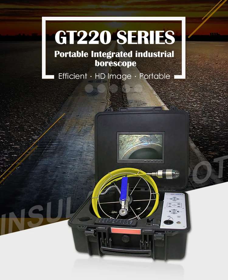 Sewer Stormwater Pipe Inspection Submersible Borescope Snake Camera ...