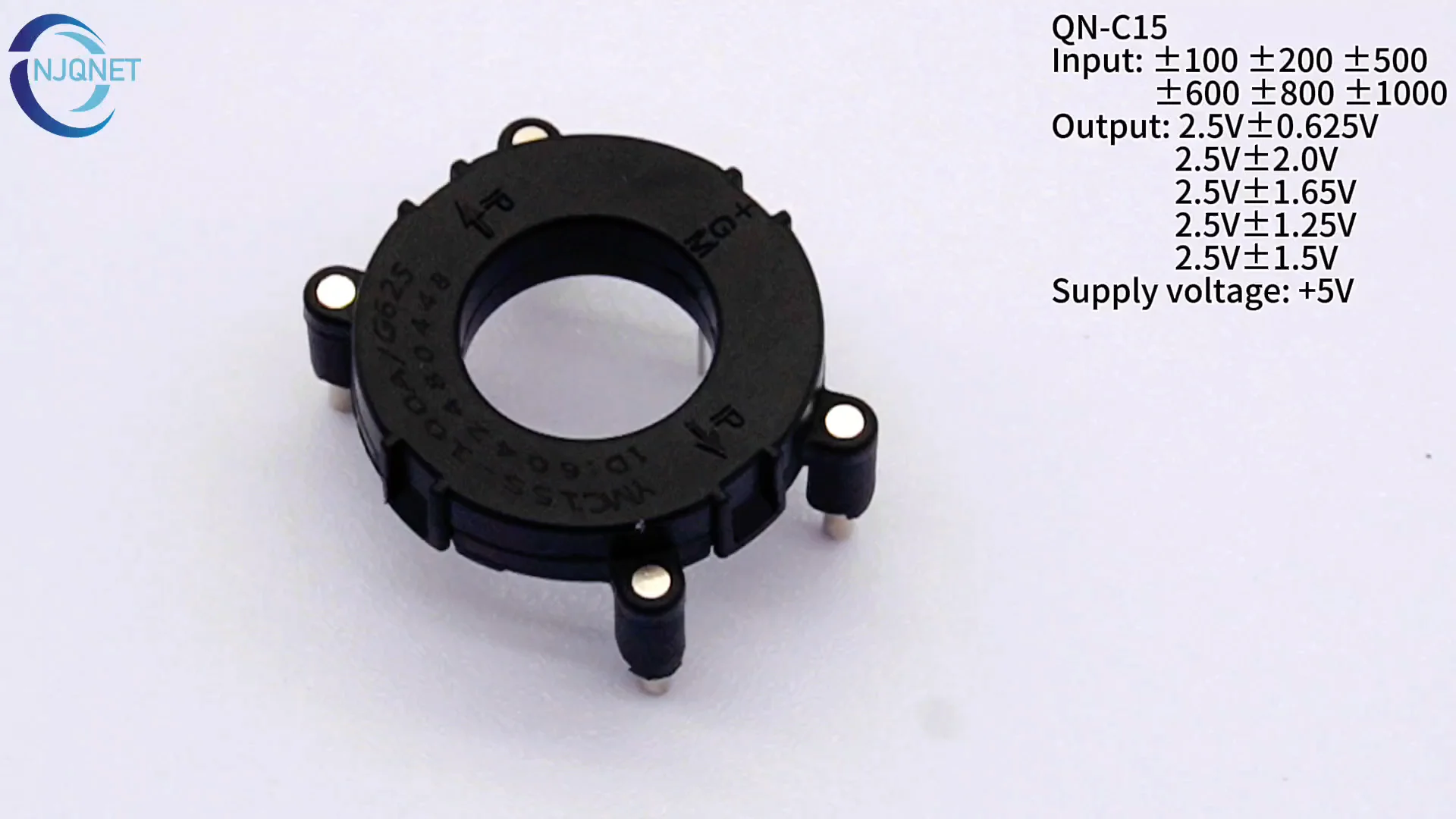 Hall Current Sensor Qn-c15 Dc 100a 200a 400a / 2.5 +- 2v 0.625v 1.65v ...