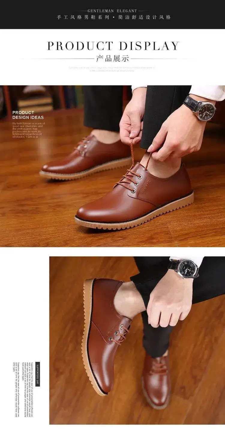 New Design Custom Dress Shoes Leather Breathable Business Formal Office ...