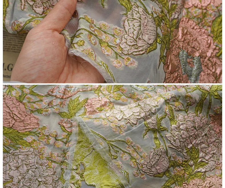 China New Textile Supplier Fashion 3D Embossed Sparrow Jacquard Fabric ...