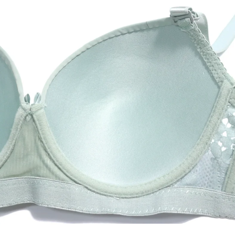 Women Push Up Lace Bra Comfort Padded Underwire Bra Lift Up Add One Cup ...