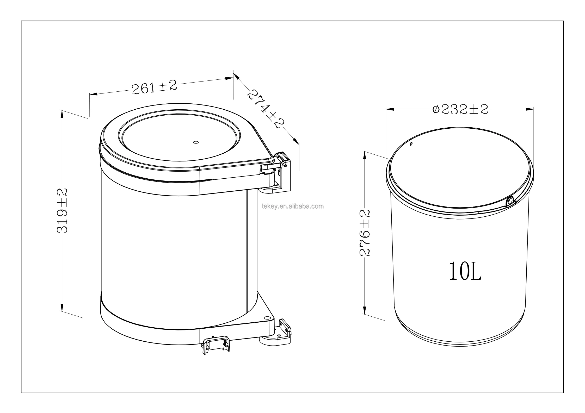 Pivot Bin - Efficient Waste Management for Kitchen