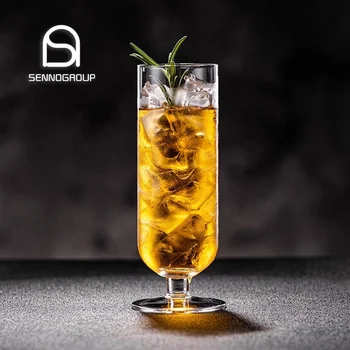 Straight Drinking Glass With Stem Highball Water Juice Cup Straight ...
