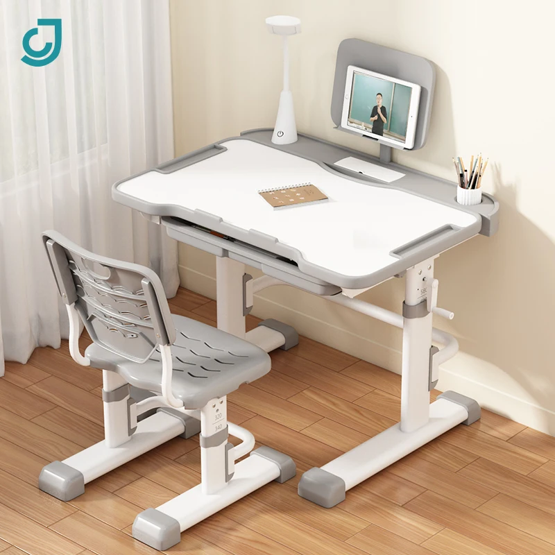 Children Adjustable Study Table And Chair Set Student Reading Writing ...