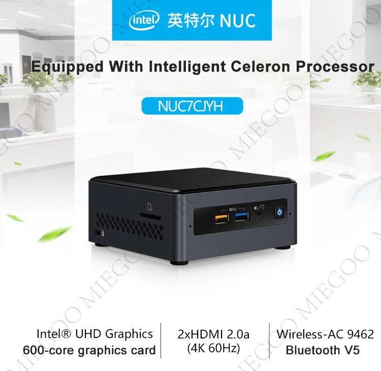 Intel NUC7 Mini Host June Canyon NUC7CJY Celeron J4005