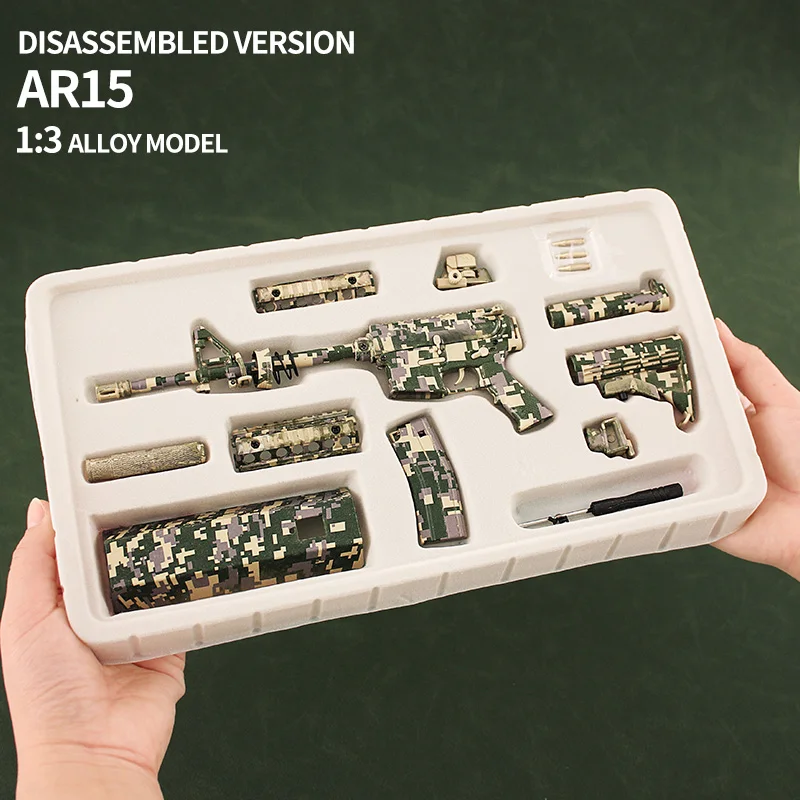 2023 Hot Sale Tiktok Miniature Ak47 Ar15 Ar18 Barrett Sig 1:3 Scale M16 ...