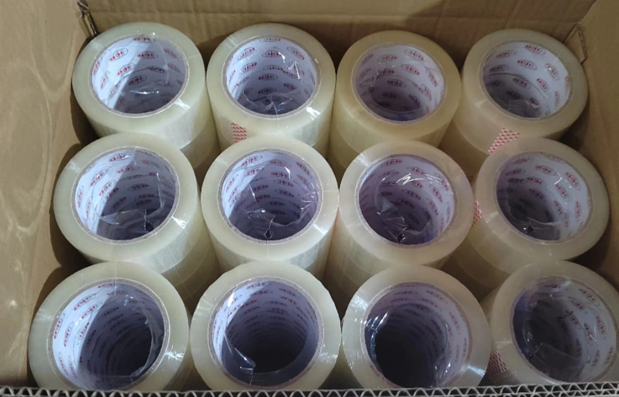 2 Inch 100y Acrylic Transparent Tape Adhesive Bopp Cinta Embalaje Clear Packaging Bopp Packing ...