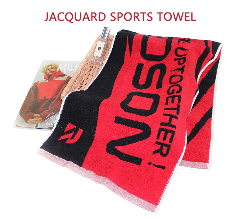 Custom Designs Cotton Jacquard Rally Towel Fitness Sports Gym Towel ...