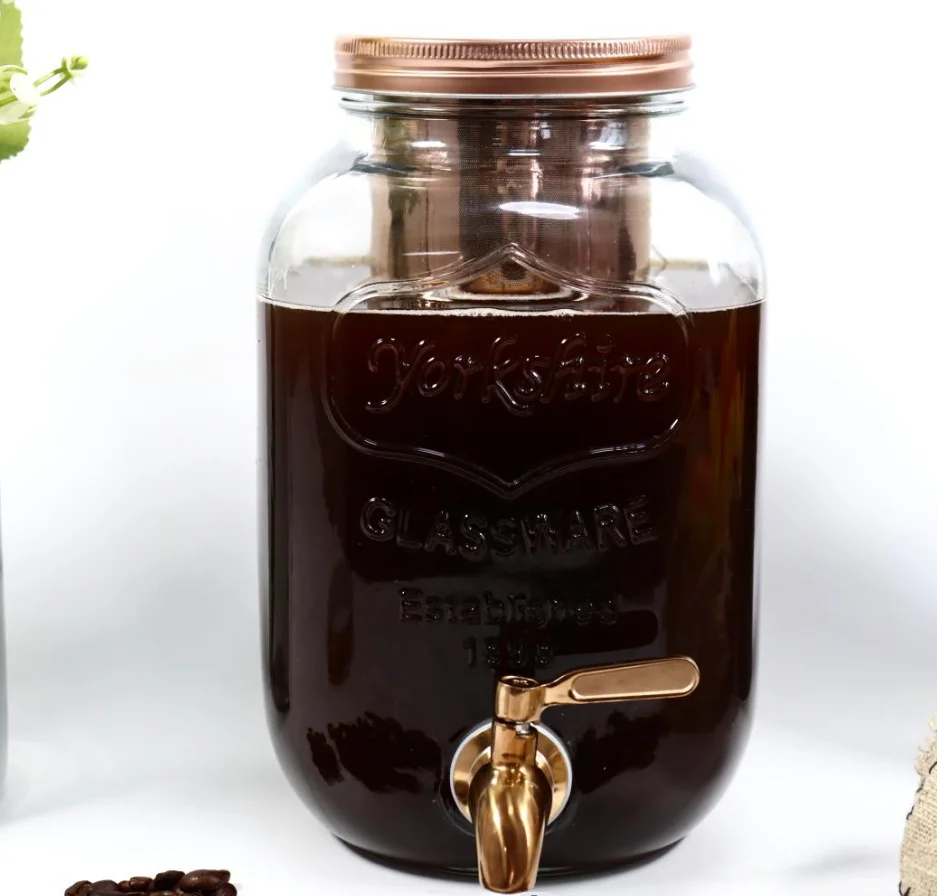 New Designed 1 Gallon Colored Cold Brew Coffee Maker Beverage Water ...