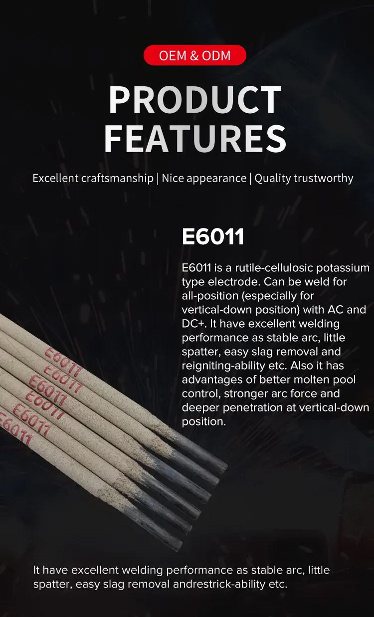 High Efficient Welding Electrodes - E7018, E6013, E6010, E6011
