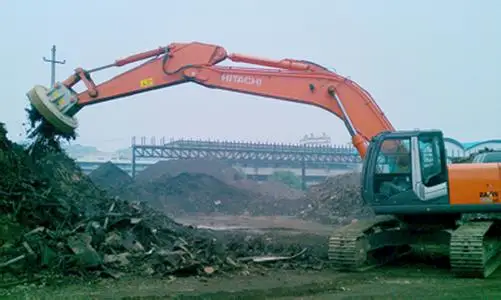 Circular Scrap Electromagnet Chuck For Excavator Scrap Electromagnetic ...