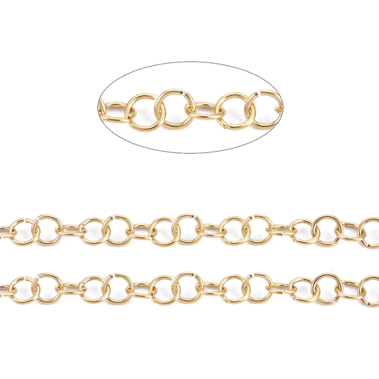 Pandahall 4mm 304 Stainless Steel Spool Rolo Belcher Chains - Buy ...