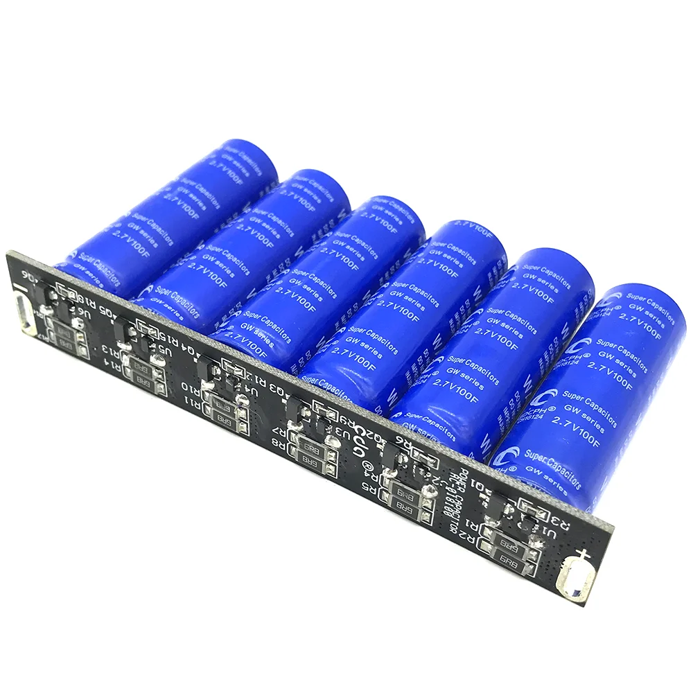 6pcs Super Capacitors Farad Capacitor Modules 16v16.6f Supercapacitors With One Protection Board ...