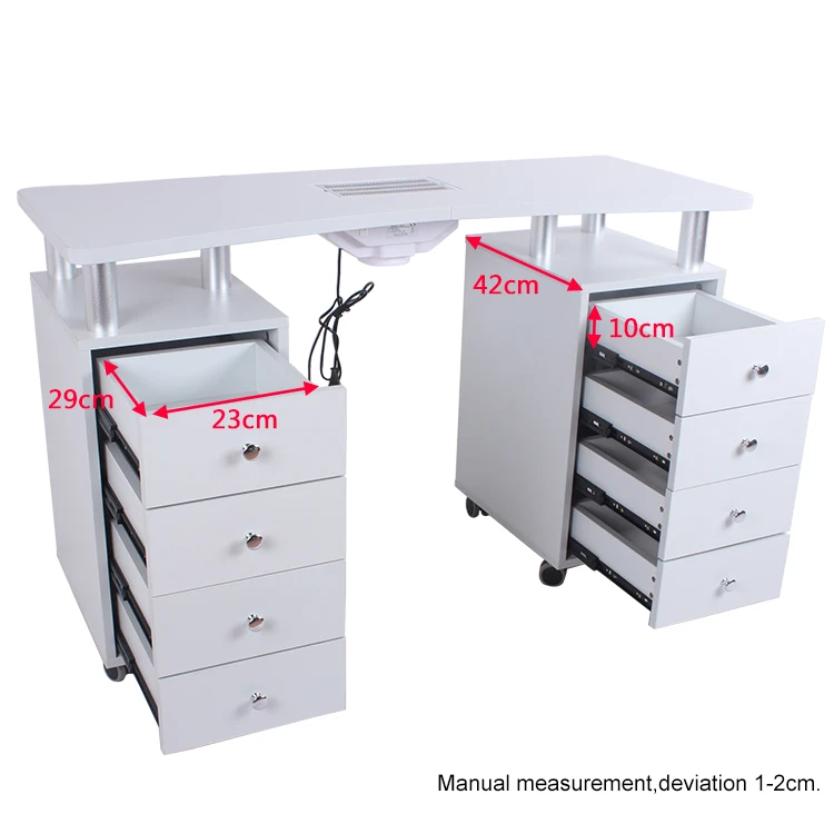 Hot Selling Modern Manicure Table Nail Tech Table and Pedicure Chairs ...