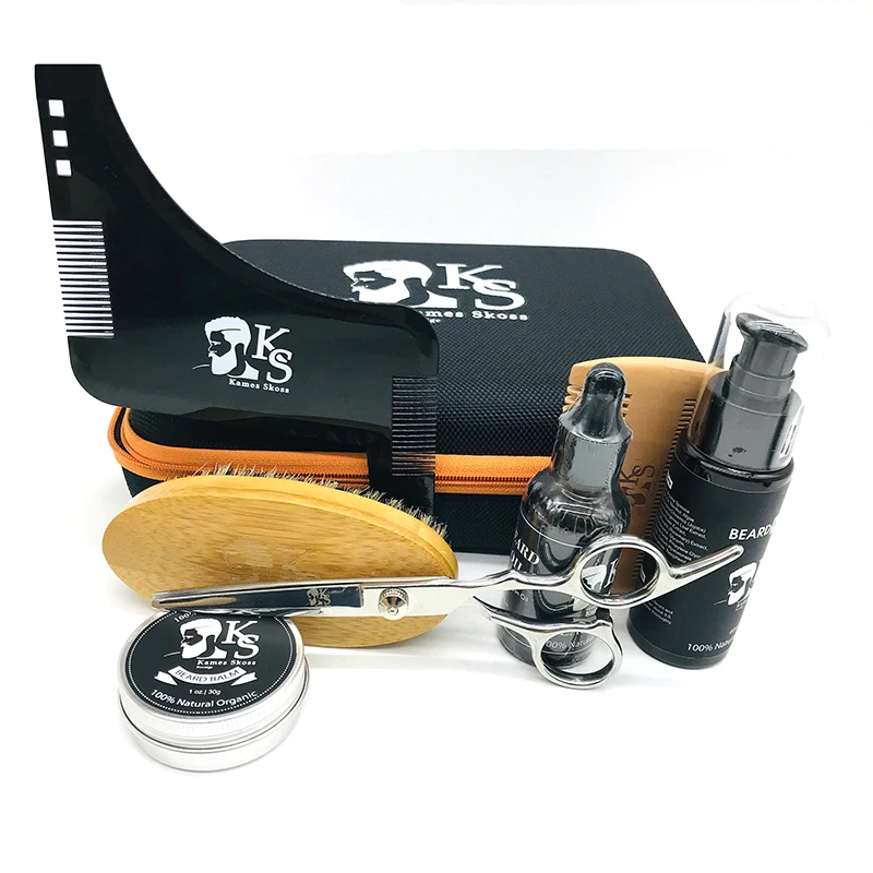 Wooden Boar Hair Bristle Wave Shaving Mens Beard Care Grooming Kit For ...