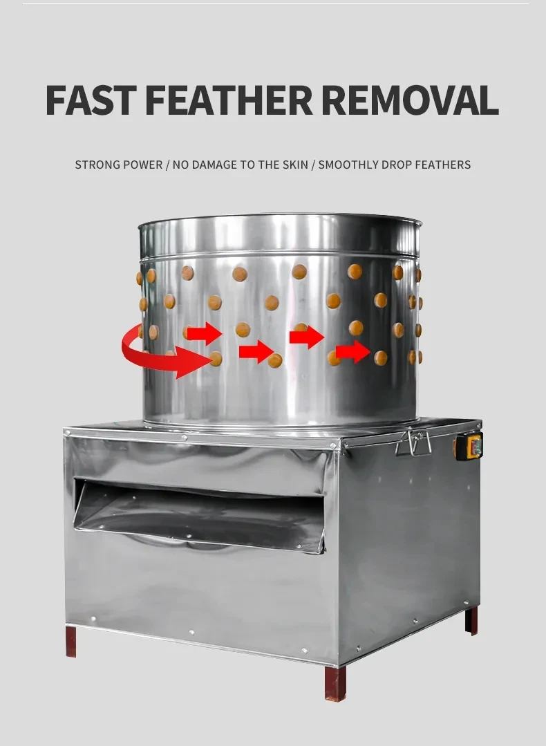 Hhd Industrial Sd80 Chicken Feather Removal Machine Poultry Plucker ...