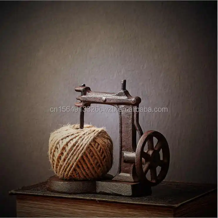 European Retro Nostalgia Sewing Machine Cast Iron Rope Winding Machine ...