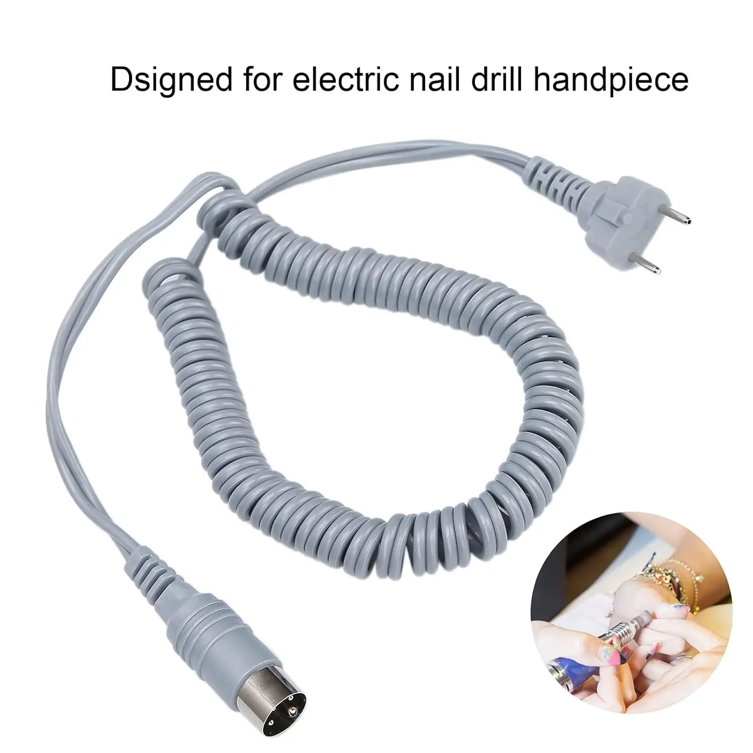 Nail Drill Handpiece Cord - Reliable Power Cable Replacement