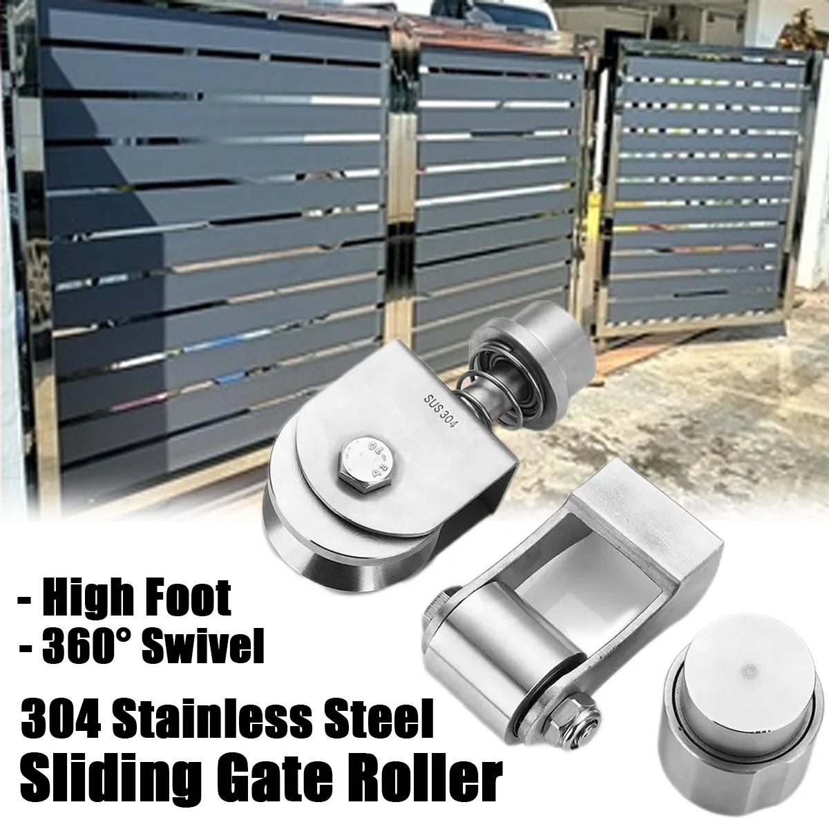 Alibaba.com: Spring-loaded Floor Wheel for Automatic Swing Gate ...