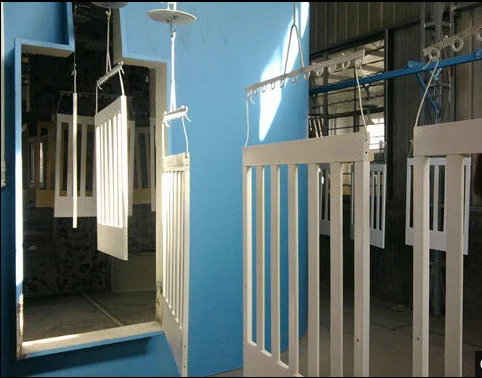 Aluminium Profile Powder Coating Line Automatic Electrostatic Powder ...