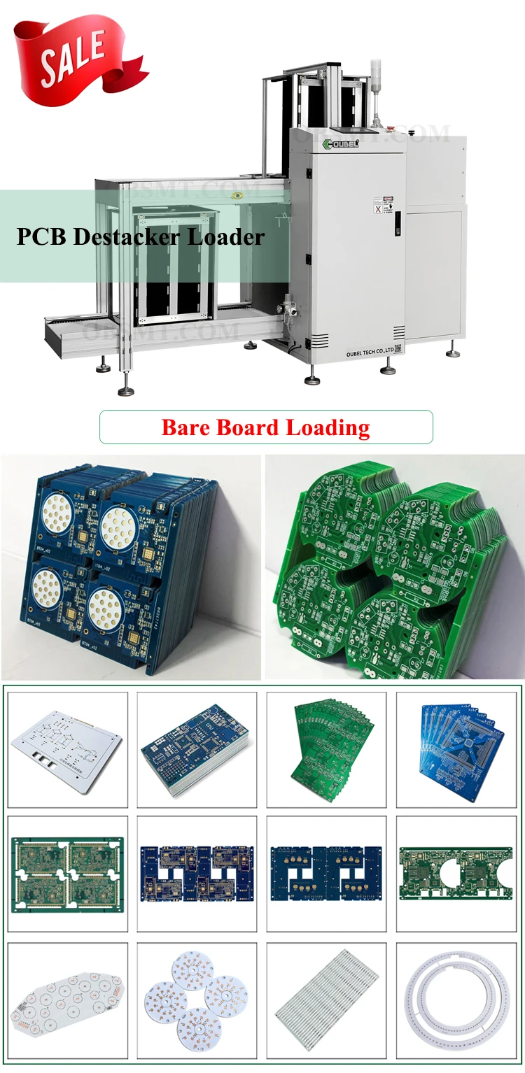 Oubel Pcb Destacker Loader Pcb Belt Conveyor Smt Loader Pcb Unloader ...